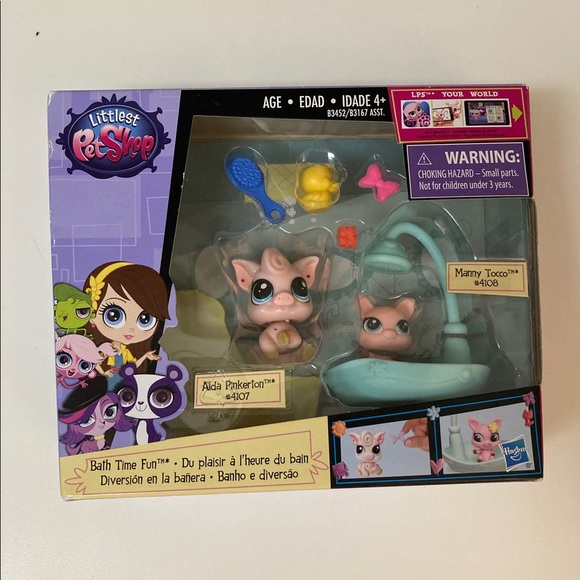 Littlest Pet Shop | Toys | New Littlest Pet Shop Bath Time Fun 47 4108 ...